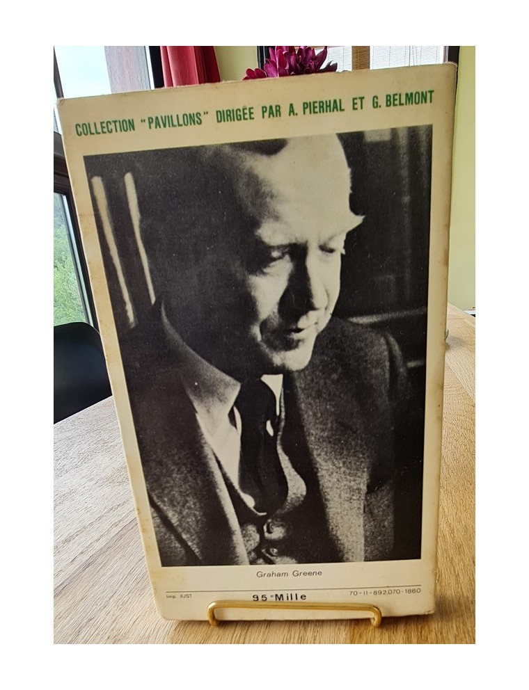 livre avec envoi manuscrit autographe signé DE GRAHAM GREENE